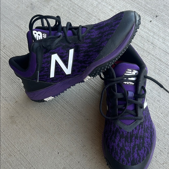 New Balance | Shoes | New Balance Purple And Black Turf Shoes | Poshmark